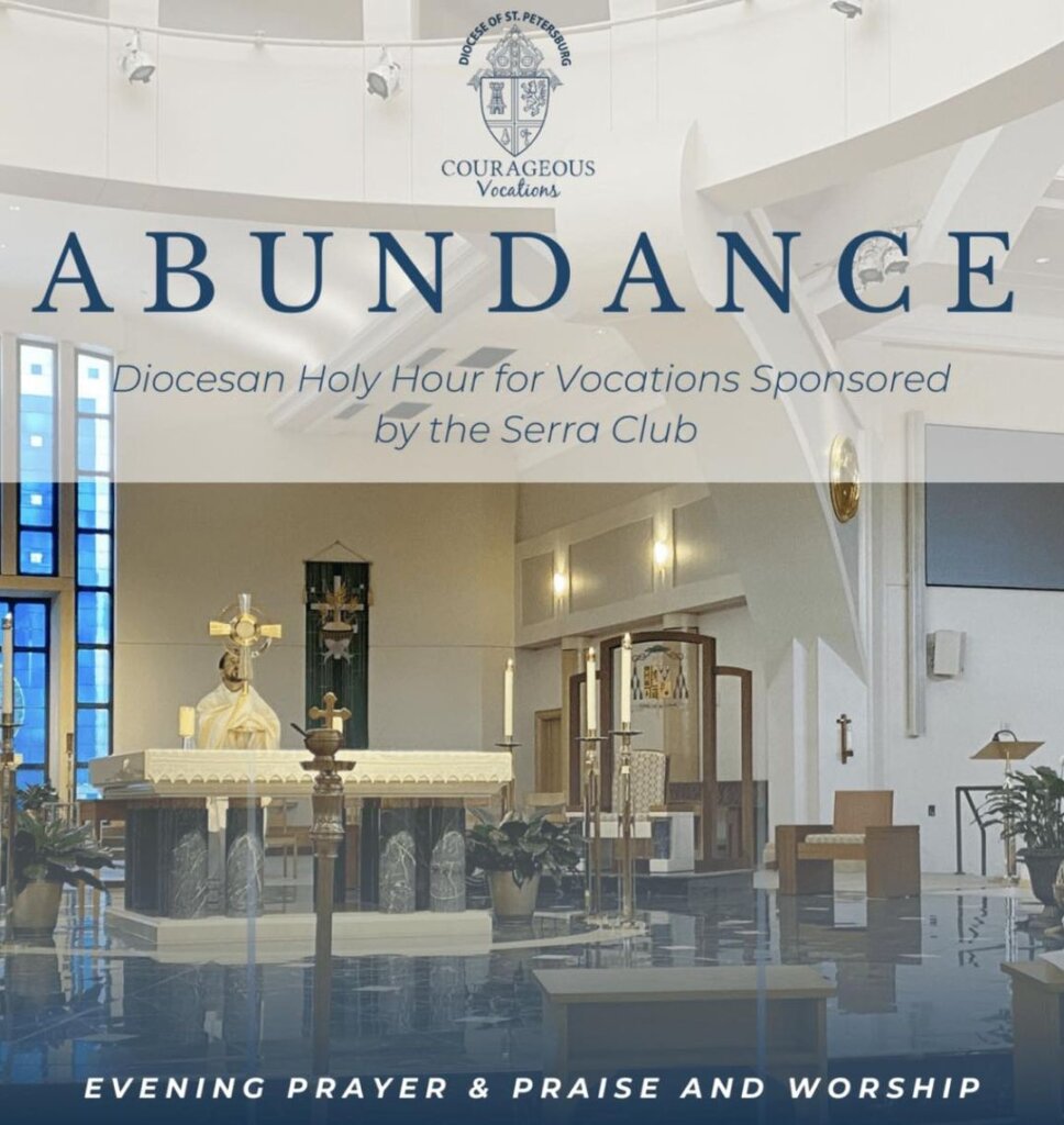 The Office of Vocations and the Serra Club of St. Petersburg host a ...