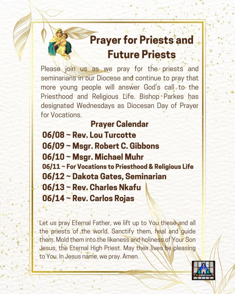 Prayer for Priests and Future Priests - Schoenstatt Tampa Bay